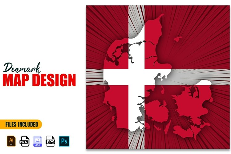 Denmark National Day Map Design