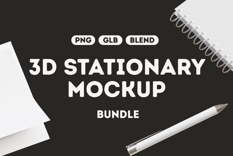 Stationery Mockup 3D Kit (6199551)