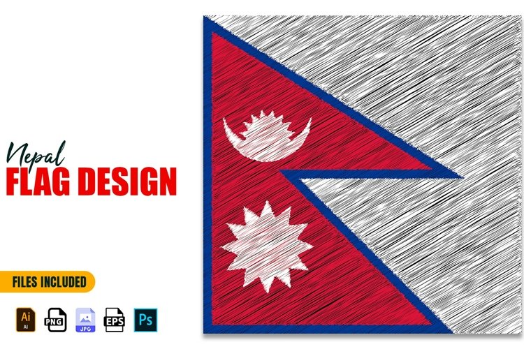 20 September Nepal National Day Flag Design