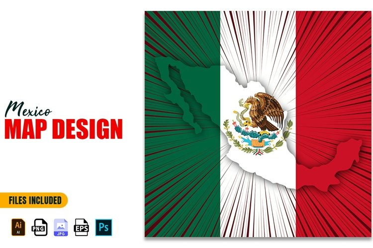 Mexico Independence Day Map Design