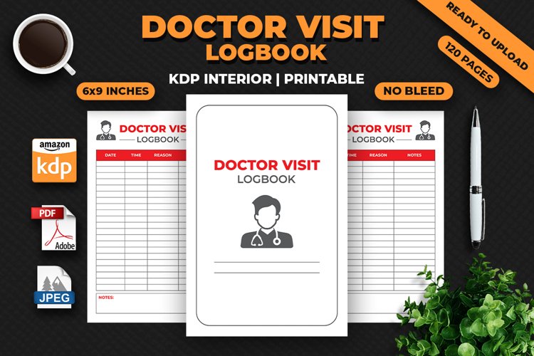 Doctor Visit Logbook KDP Interior