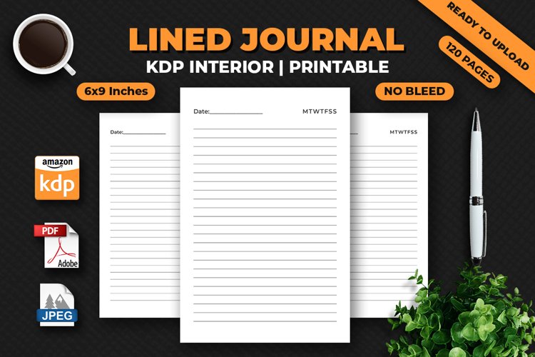 Lined Journal KDP Interior (2153668)