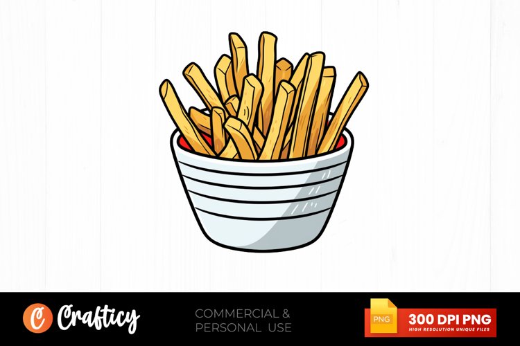 French Fries Png | Design Bundles