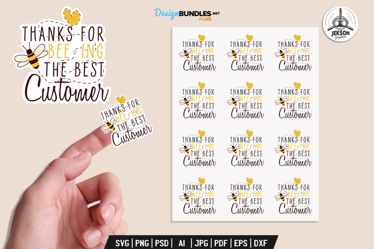 Small Business Sticker SVG| Thanks for Beeing Awesome PNG
