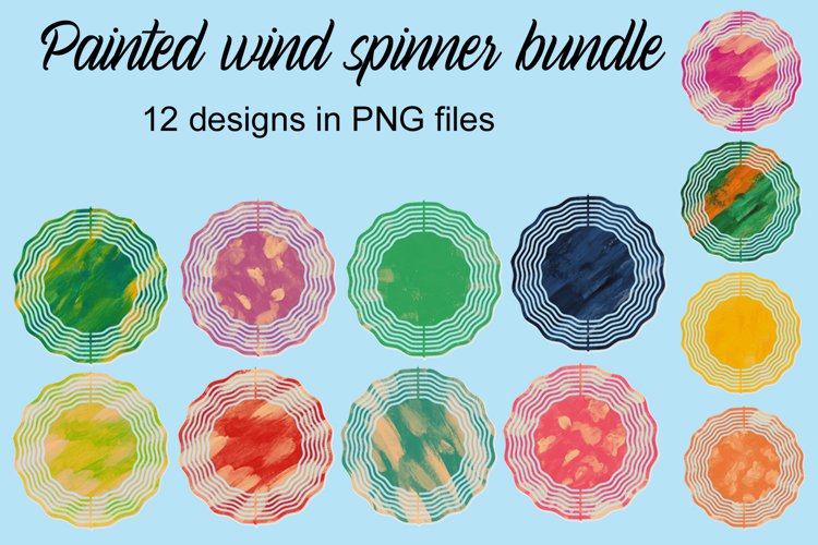Painted wind spinner bundle
