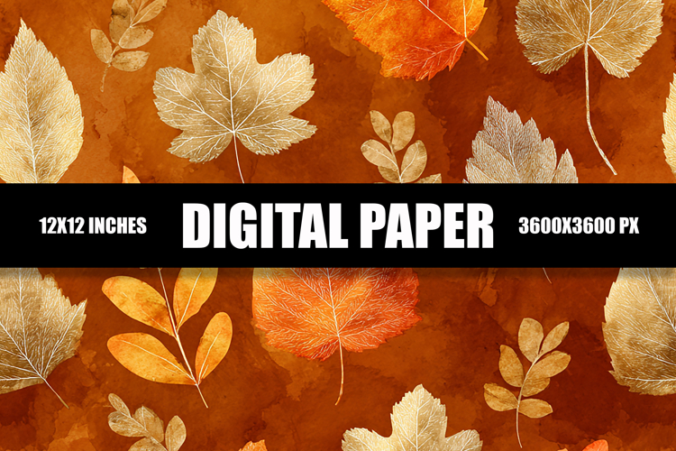 Mixe Leaves Digital Paper