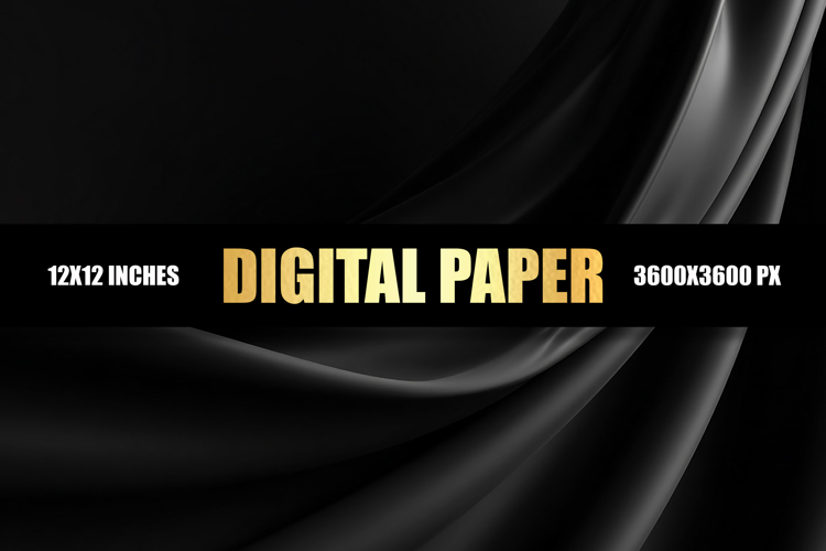 Abstract Black Digital Paper (6115349)