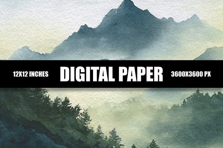 Misty Mountain Digital Paper (6057089)