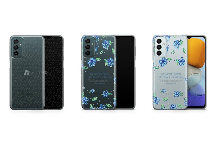 Galaxy M23 5G 2022 TPU Clear Case Mockup