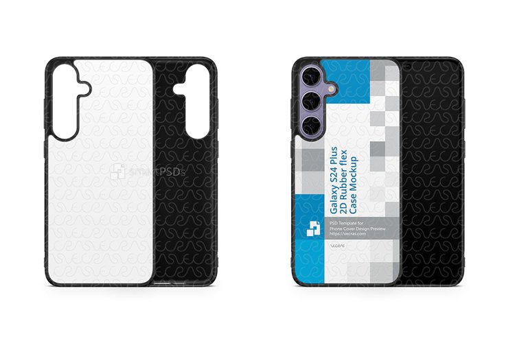 Galaxy S24 Plus 2024 2d Rubber Flex Case Design Mockup Plus