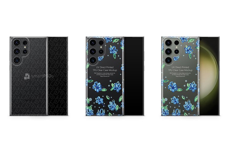 Galaxy S23 Ultra 2023 TPU Clear Case Mockup