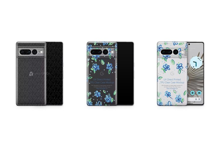 Google Pixel 7 Pro 2022 TPU Clear Case Mockup