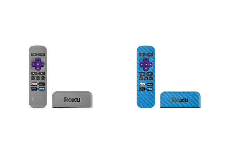 Roku Express 3700 Series 2016 Vinyl Skin Mockup PSD Template