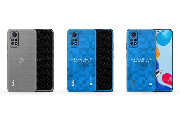 Redmi Note 11 Pro 5G 2022 PSD Skin Mockup Template