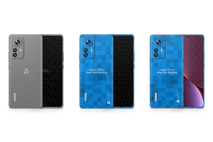 Xiaomi 12 Pro 2022 PSD Skin Mockup Template