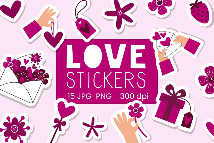 Love and Valentine stickers