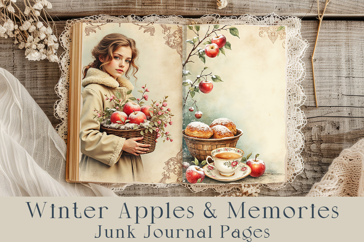 Winter Apples & Memories Junk Journal. 24 jpg