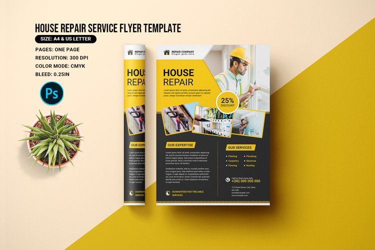 House Repair Service Flyer Template