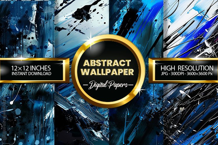 Abstract Wallpaper Digital Papers - 04 Varitions (3936130)