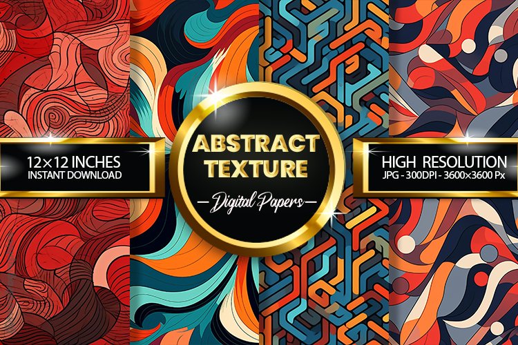 Abstract Texture Digital Papers - 04 Variations (3753210)
