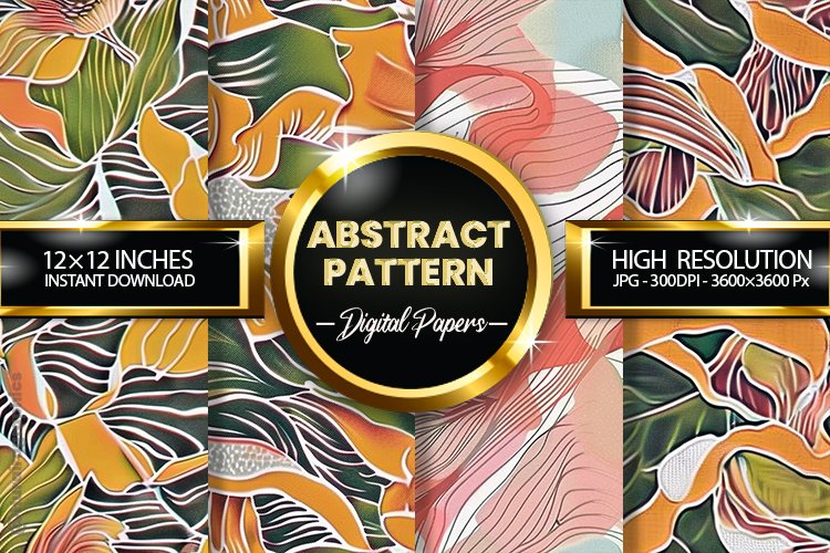 Abstract Pattern Digital Papers - 04 Variations (4273552)