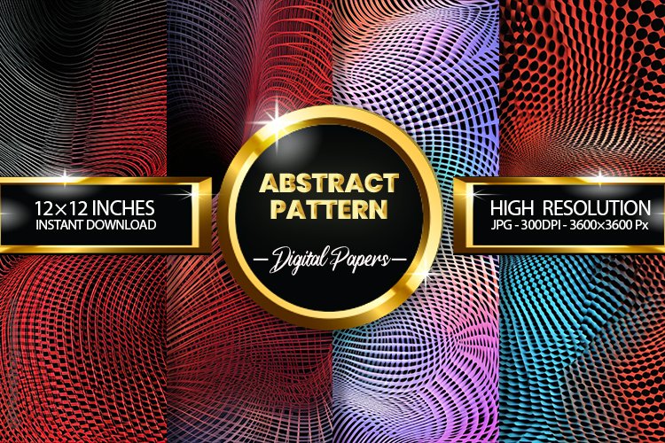 Abstract Pattern Digital Papers - 04 Variations (3503777)