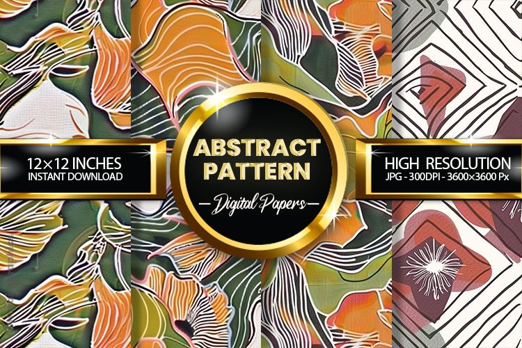 Abstract Pattern Digital Papers - 04 Variations (4273571)