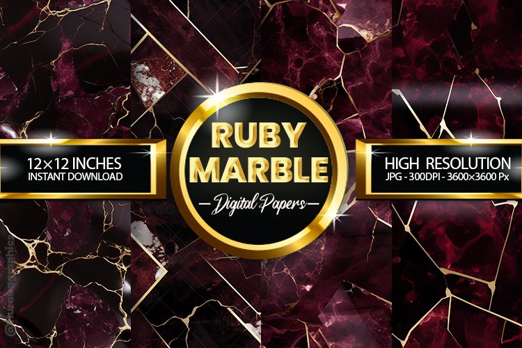 Red Bokeh Digital Papers - 04 Variations (3807229)