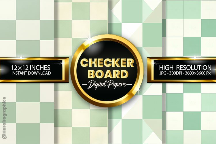 Checker Board Digital Papers - 04 Variations (3524238)