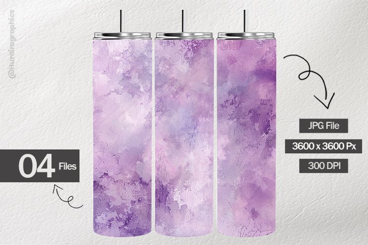 Purple Watercolor Digital Papers - 04 Variations (4026756)