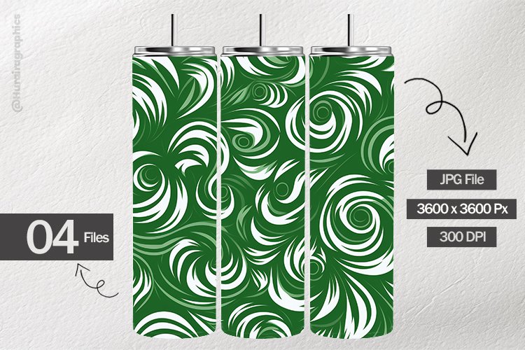 Abstract Green Digital Papers - 04 Variations (4324675)
