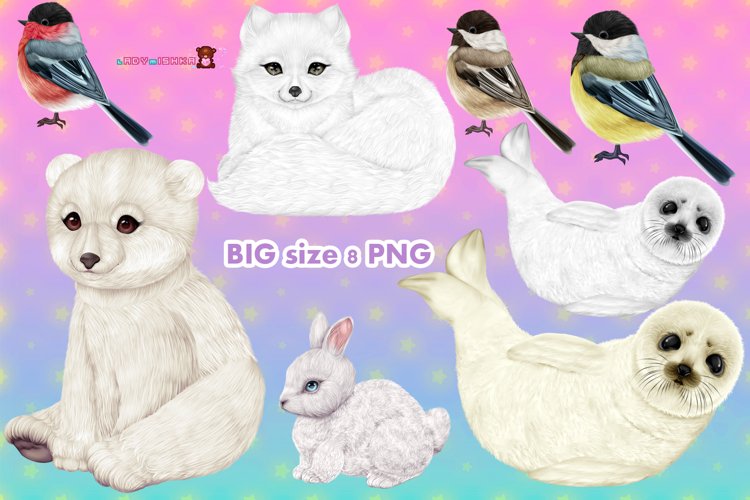 Arctic Animals Clipart | Design Bundles