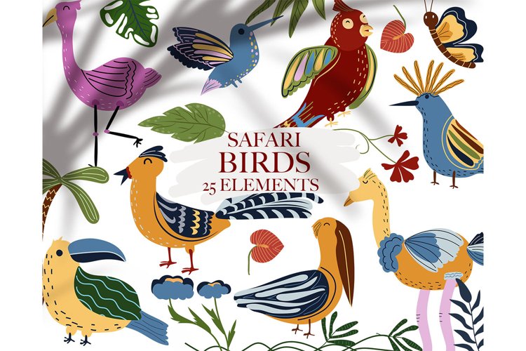 Exotic birds svg, Wild bird clipart,Boho birds svg, red bird