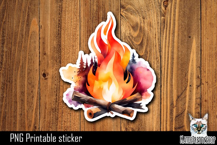 Campfire Sticker PNG