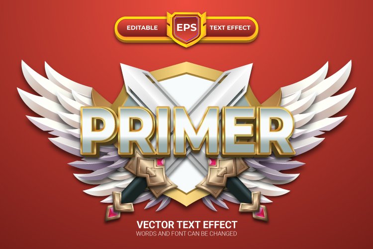 Primer Esports Logo with Editable Text Effect