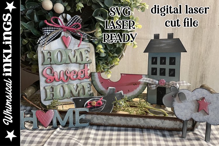Prim Home SVG Set For Laser Cutting
