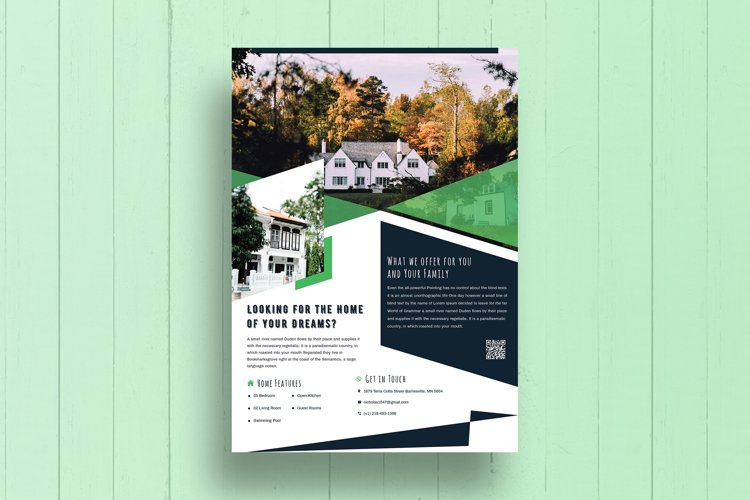 Real Estate Property Flyer A4 Print Template (2553369)