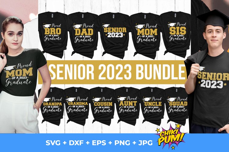 Graduation Family bundle 2023 SVG, Senior 2023 bundle SVG