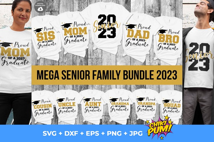 Proud Senior Bundle 2023 SVG, Class of 2023 svg, Senior 2023