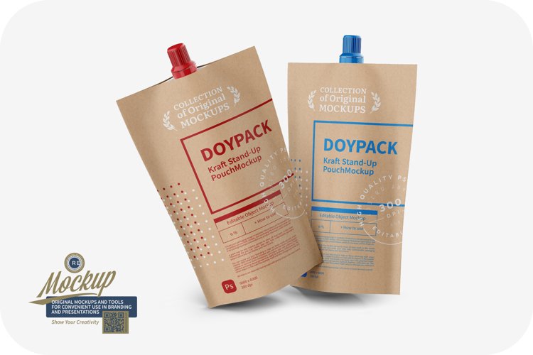 Kraft Stand-Up Pouch Mockup (1979326)