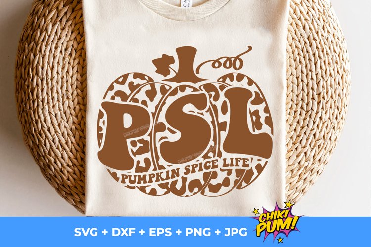 PSL Pumpkin Spice Life SVG, Png, Fall Svg, Leopard Print