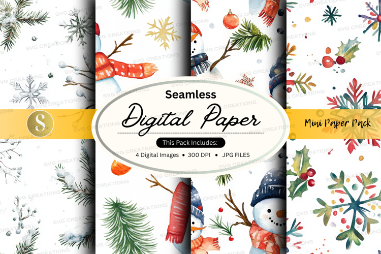 Winter wonderland digital paper (6533505)