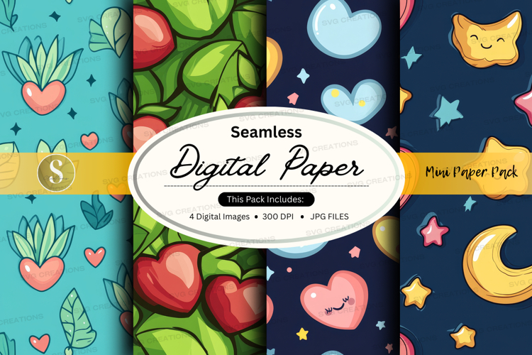 Seamless digital paper - miss paper pack (6529072)