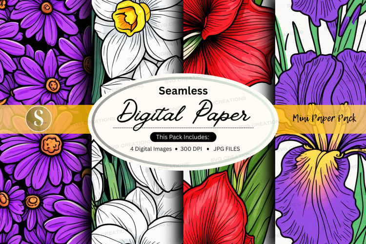 Seamless digital paper - miss piper pack digital paper