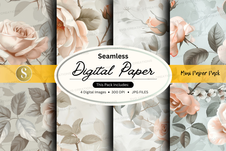 Seamless digital paper - muted paper pack (6520613)