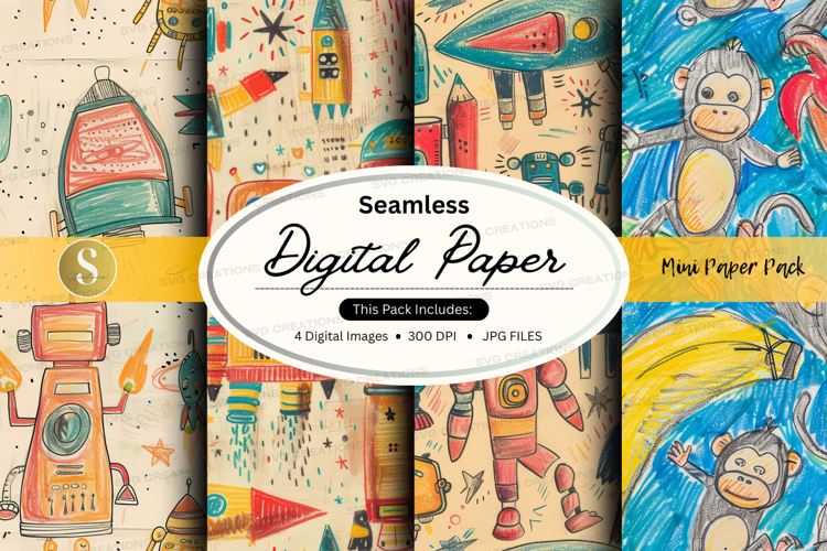 Seamless digital paper - moni paper pack digital paper