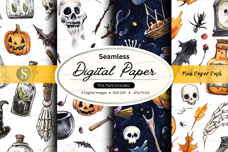 Halloween themed digital paper (6533029)