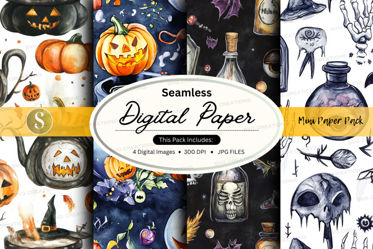 Halloween themed digital paper (6533144)