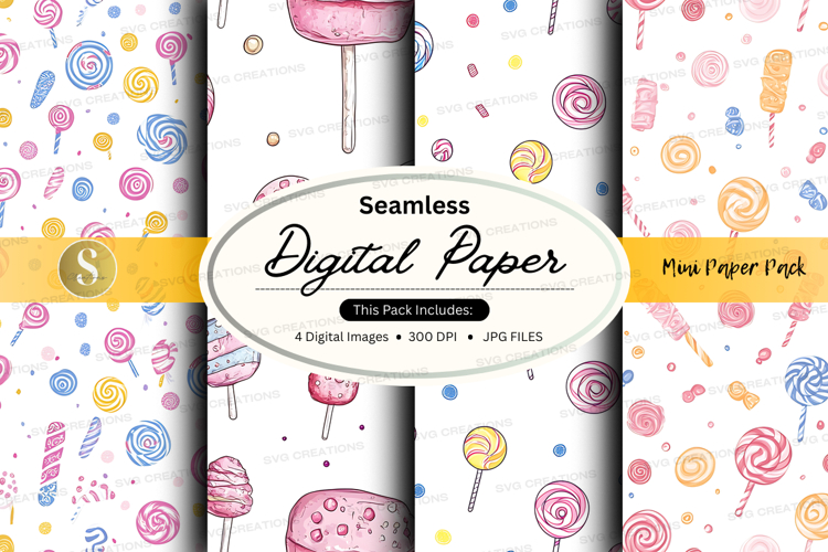 Seamless digital paper - lollipop pack (6528055)