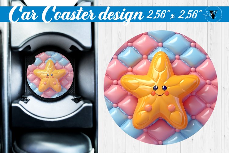 3D Car Coaster | Puff | Car coaster (3540403)